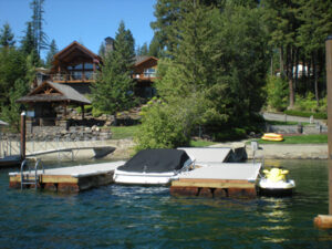 Floating Cedar Log Docks - HDB Marine